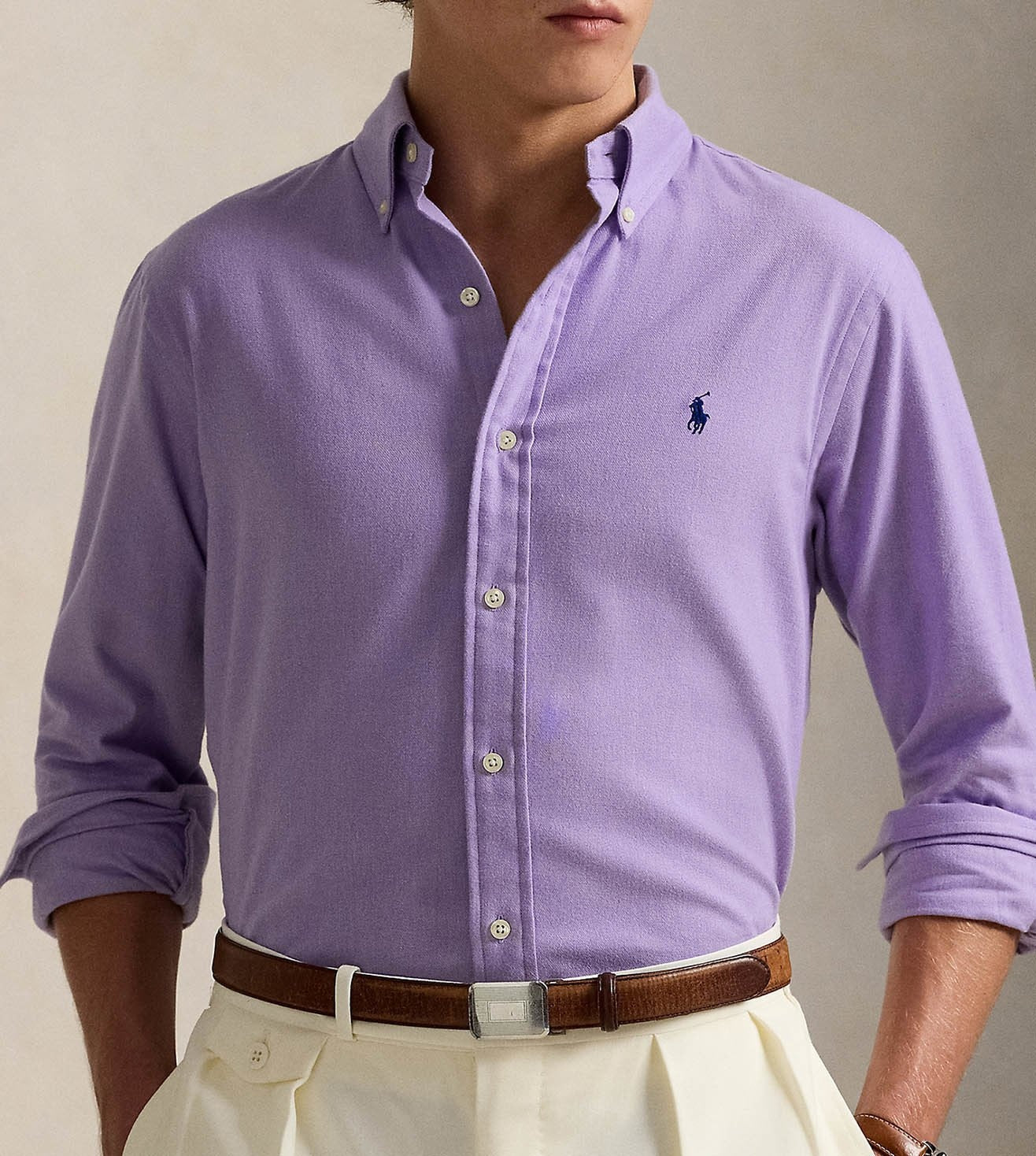 Polo Ralph Lauren Elegant Lavender Button-Up Shirt – Offracks